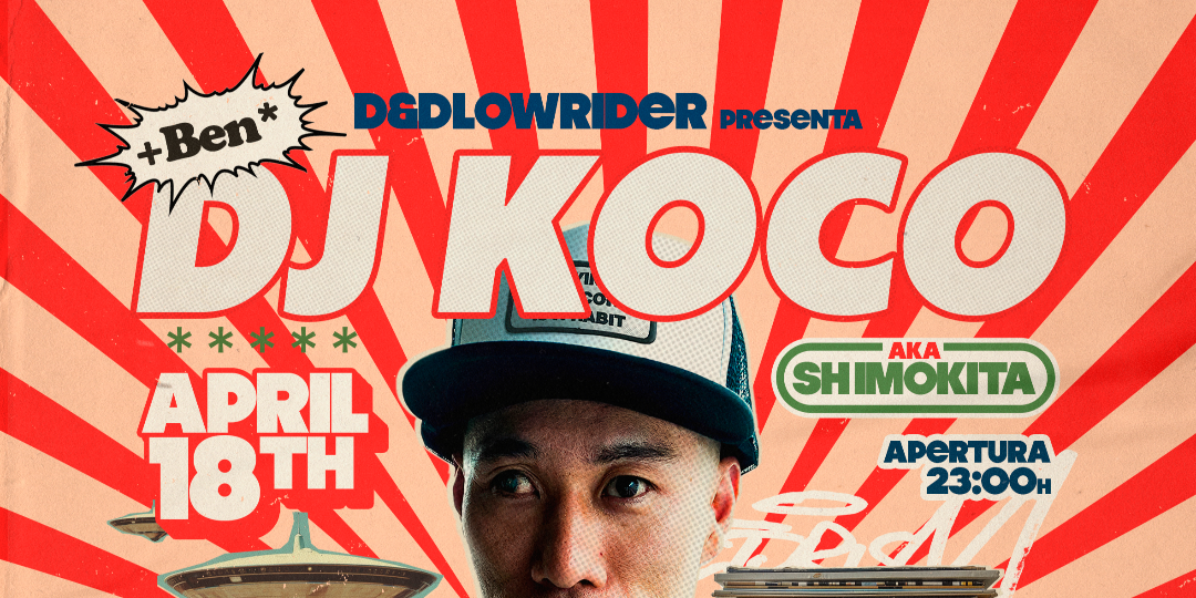 Dj Koco aka Shimokita + Ben* en Madrid - Mutick